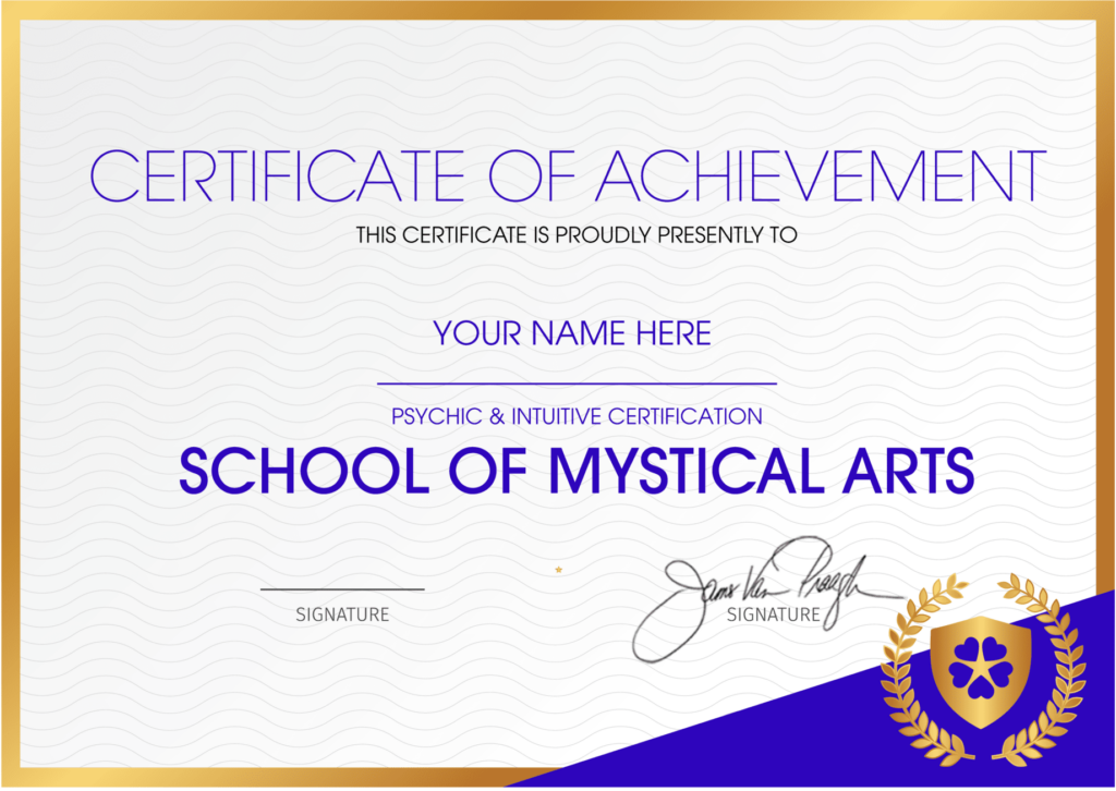 Psychic and Intuitive Certification - SCHOOL OF MYSTICAL ARTS